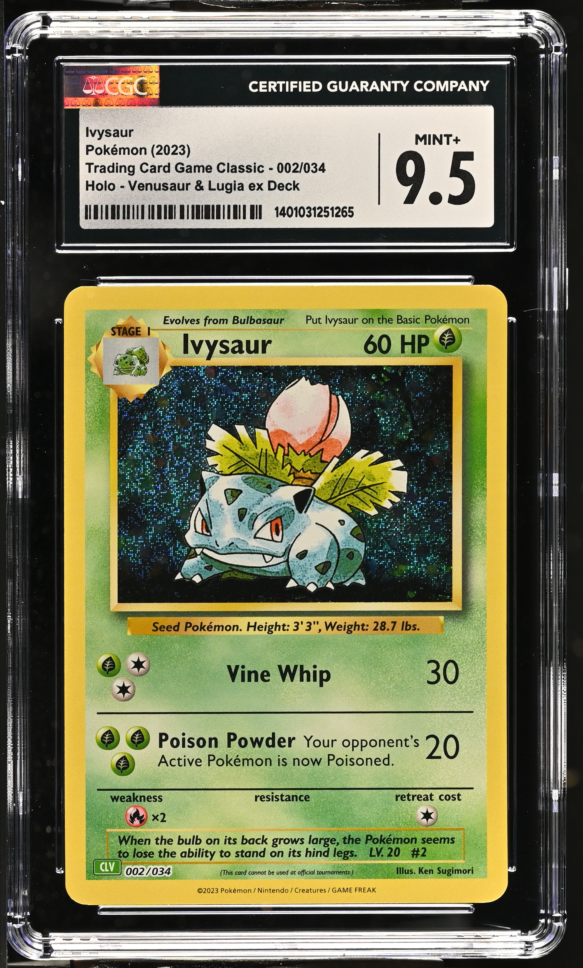 2023 Ivysaur Trading Card Game Classic Venusaur & Lugia ex Deck | Veriswap
